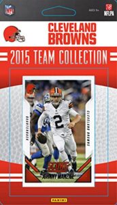 cleveland browns 2015 score factory sealed complete mint 15 card team set including johnny manziel danny shelton rookie plus