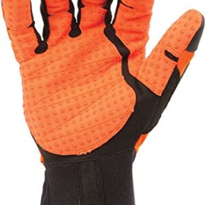 Ironclad KONG SDX2-05-XL Original Oil & Gas Safety Impact Gloves, X-Large, Orange