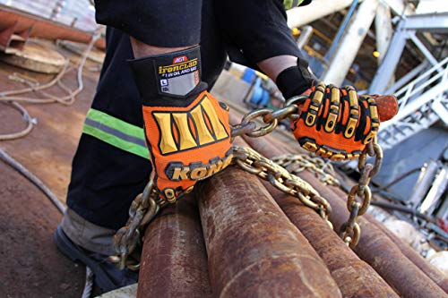 Ironclad KONG SDX2-05-XL Original Oil & Gas Safety Impact Gloves, X-Large, Orange