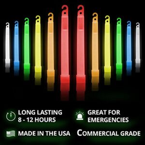 Cyalume 9-00741 Snap Light Stick, 6", Red/White/Blue/Green/Yellow/Orange (Pack of 12)