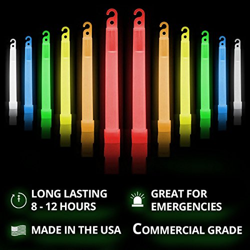 Cyalume 9-00741 Snap Light Stick, 6", Red/White/Blue/Green/Yellow/Orange (Pack of 12)