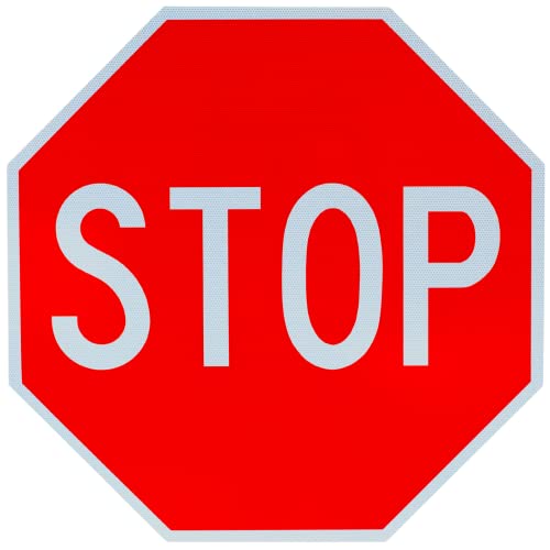 Stop Sign Street Road Sign 24 x 24. A Real Sign. 10 Year Warranty. 3M High Intensity Prismatic Reflective Sheeting. Municipal Supply & Sign Co