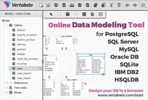 vertabelo - design database online [online code]