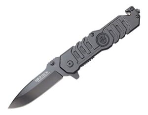 wartech pwt73bk rescue knife, 8"