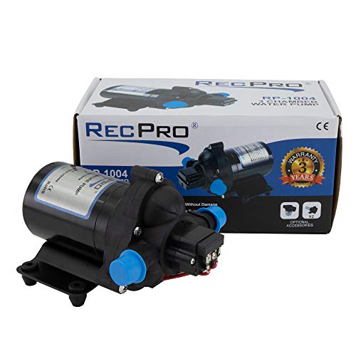 RecPro RV Water Pump 3.0 GPM| Compatible with Shurflo 4008-101-A65 | 12V Water Pump | Self-Prime | Camper Water Pump | RV Plumbing (1 Pump)