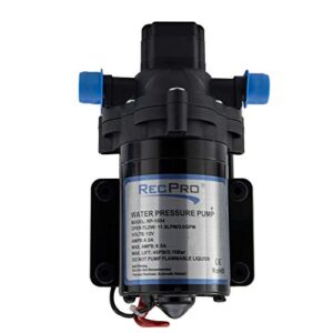 RecPro RV Water Pump 3.0 GPM| Compatible with Shurflo 4008-101-A65 | 12V Water Pump | Self-Prime | Camper Water Pump | RV Plumbing (1 Pump)