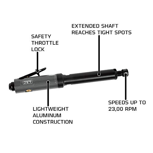 JET JAT-402, 1/4-Inch Extended Pneumatic Die Grinder, 1/2HP (505402)