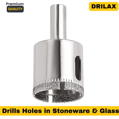 1 1/4 Inch Diamond Drill Bit Tile Hole Saw Ceramic Porcelain Quartz Granite Glass Fish Tank Kitchen Bathroom Shower Faucet Installation 1.25 Inches Single Pack