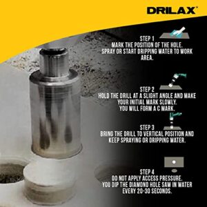 1 1/4 Inch Diamond Drill Bit Tile Hole Saw Ceramic Porcelain Quartz Granite Glass Fish Tank Kitchen Bathroom Shower Faucet Installation 1.25 Inches Single Pack