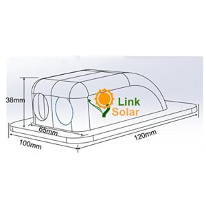 Link Solar Weatherproof ABS Solar Double Cable Entry Gland for All Cable Types 2mm² to 6mm² for Solar Project on Rv, Campervan, Boat