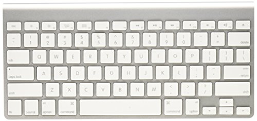 Apple Wireless Keyboard with Bluetooth - Silver (Renewed)