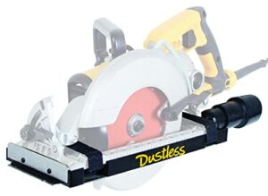 dustless technologies -dustbuddie universal dust shroud for 7-1/4 inch worm drive, circular saw dust collection, circular saw dust collector, d4000