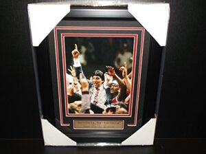 jim valvano framed 8x10 photo dont ever give up arthur ashe corage award