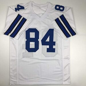 Autographed/Signed Jay Novacek Dallas White Football Jersey JSA COA