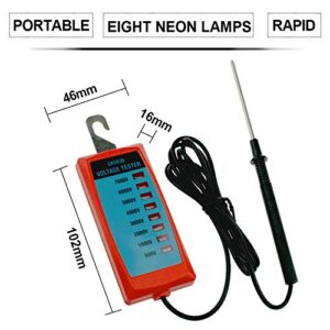 ALLOSUN GK503B NEON Electric Fence Voltage Tester Max 7 kV, Red