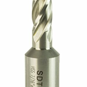 Steel Dragon Tools 7/16" x 1" High Speed Steel Annular Cutter with 3/4" Weldon Shank