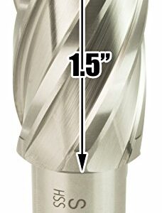 Steel Dragon Tools 1" x 1" Cutting Depth High Speed Steel Annular Cutter with 3/4" Weldon Shank