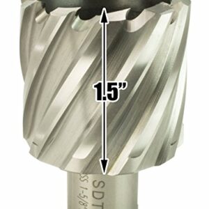 Steel Dragon Tools 1-5/8" x 1" High Speed Steel Annular Cutter with 3/4" Weldon Shank