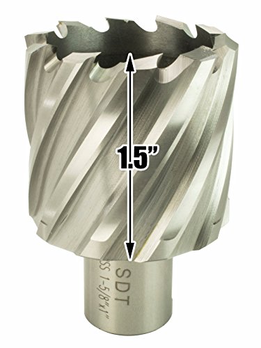 Steel Dragon Tools 1-5/8" x 1" High Speed Steel Annular Cutter with 3/4" Weldon Shank