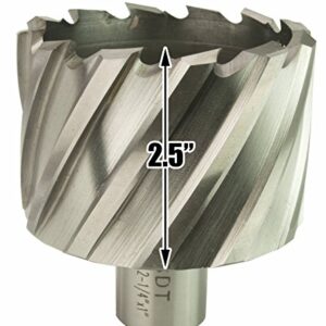 Steel Dragon Tools 2-1/4" x 2" High Speed Steel Annular Cutter with 3/4" Weldon Shank