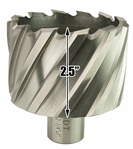 Steel Dragon Tools 2-1/4" x 2" High Speed Steel Annular Cutter with 3/4" Weldon Shank