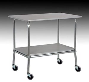 utility cart with 32" x 22" plastic laminate top - ez 45-7g