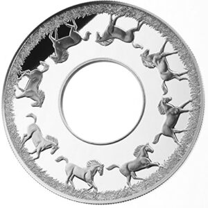 2014 Niué - Year of the Horse - Rotating Coin - 2oz - Silver Coin - $2 Uncirculated