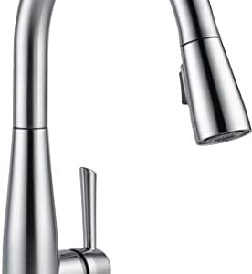 Delta Faucet Essa Brushed Nickel Kitchen Faucet with Pull Down Sprayer, Sink Faucet, Faucet for Kitchen Sink with Magnetic Docking Spray Head, Arctic Stainless 9113-AR-DST