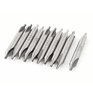 uxcell 2mm 60 degree double end hss center drill countersink bit tool 10pcs