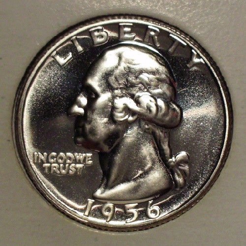 1956 Silver Proof Washington Quarter