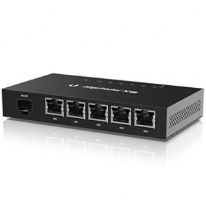 ubiquiti edgerouter x sfp - router - desktop - black (er-x-sfp)