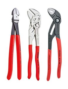 knipex 9k-00-80-117-us 3 piece 10" pliers set