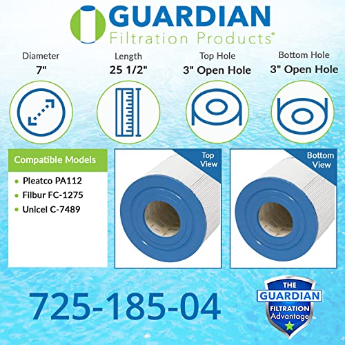 Guardian Filtration Pool Filters for Hayward CX875RE, SwimClear C4500, PA112, Unicel C-7489, Filbur FC-1275, 4-Pack