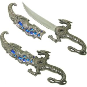 Wuu Jau H-858-BL Dragon Display Dagger, 10", Blue