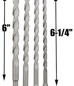 Erie Tools 20 Piece SDS Rotary Hammer Concrete Masonry Carbide Tipped Drill Bit Set fit Milwaukee Hilti Bosch