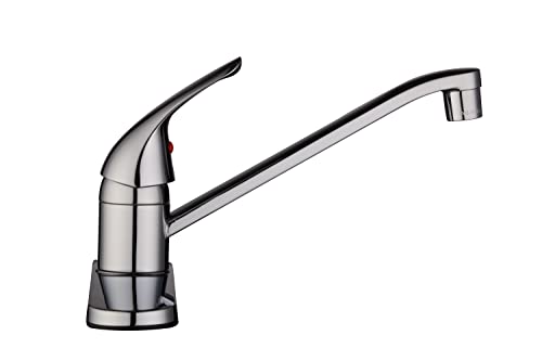 Design House 584037 Middleton Single Handle Kitchen Faucet with Side Sprayer, Polished Chrome