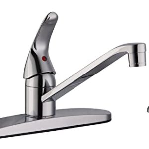 Design House 584037 Middleton Single Handle Kitchen Faucet with Side Sprayer, Polished Chrome