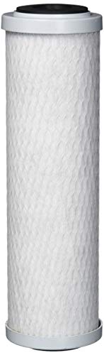 Pentair Pentek SCBC-10 Carbon Water Filter, 10-Inch, Under Sink Silver-Impregnated Carbon Block Replacement Cartridge, 10" x 2.5", 0.5 Micron, White