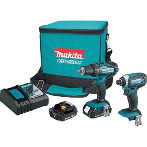 makita ct225r 18v lxt lithium-ion compact cordless 2-pc. combo kit (2.0ah)