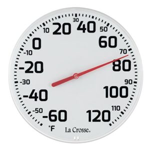 la crosse 104-1522 8" round analog dial thermometer