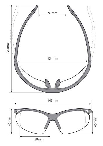 voltX 'Constructor' SAFETY READERS (CLEAR +1.5 Dioptre) Full Lens Reading Safety Glasses ANSI Z87.1+ & CE EN166F, Wraparound Style - Includes Safety Cord with headstop - UV400 anti fog coated lens