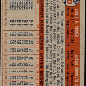 1957 Topps #170 Duke Snider Poor Dodgers