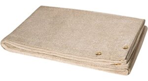 steiner 372-10x10 tough guard 18-ounce heat cleaned fiberglass welding blanket, tan, 10' x 10'