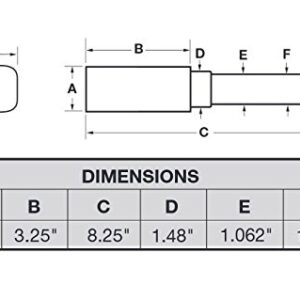 RIGID HITCH INCORPORATED Pair of 5-Bolt on 4-1/2 Inch Hub Assembly (AKSQ-2000545) Includes (2) Square Stock 1 Inch Straight Spindles & Bearings