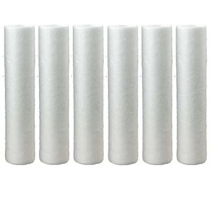 hydronix sdc_45_2005_6_pack sdc-45-2005 5 micron whole house 20 x 4.5 sediment water filter 6 pack, 6 count (pack of 1), white