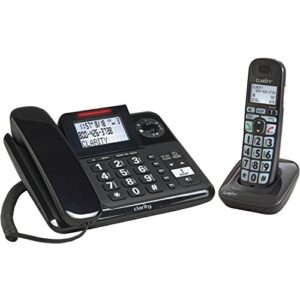 clarity e814cc amplified corded/cordless combo with answering machine- bundles (clarity e814cc)