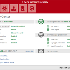 G DATA Internet Security 2015 | Download | Windows | 1 PC | 1 Year