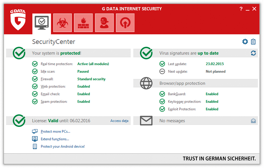 G DATA Internet Security 2015 | Download | Windows | 1 PC | 1 Year