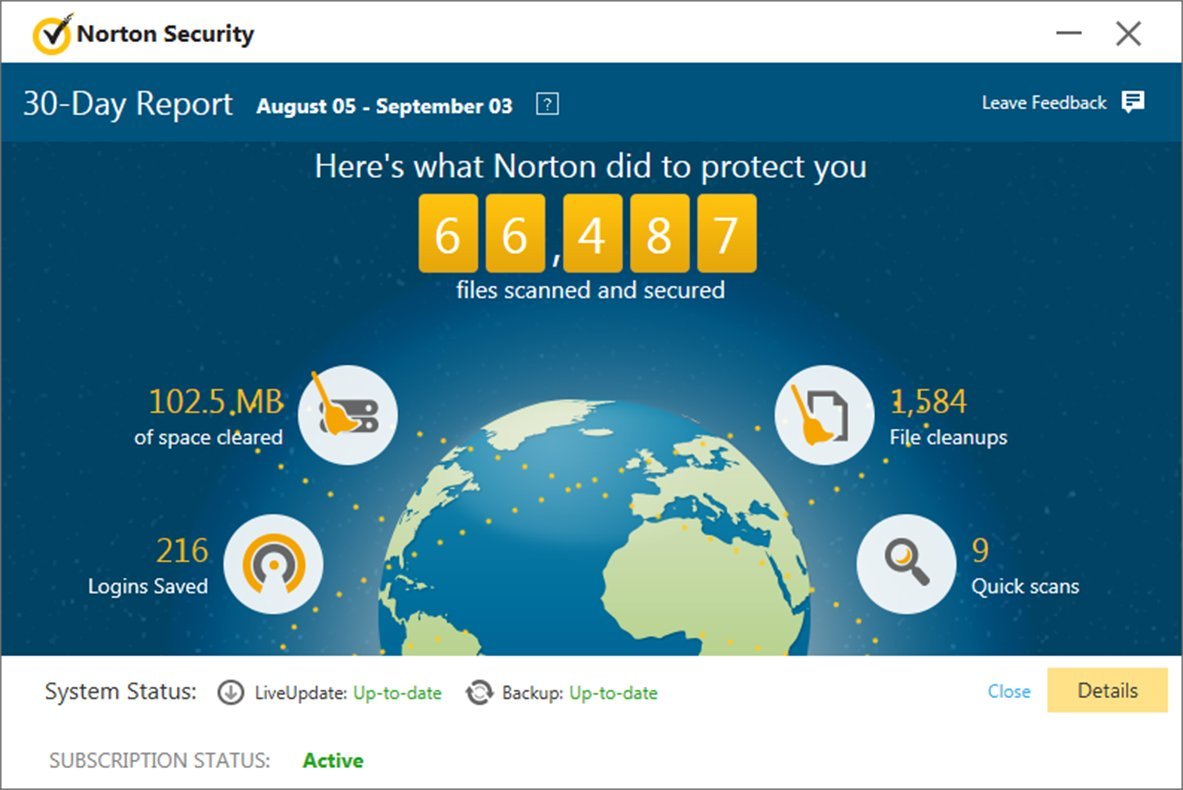 Symantec Norton Security Deluxe – 5 Devices – 1 Year Subscription [PC/Mac/Mobile Key Card]