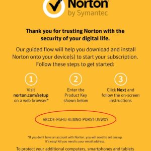 Symantec Norton Security Deluxe – 5 Devices – 1 Year Subscription [PC/Mac/Mobile Key Card]